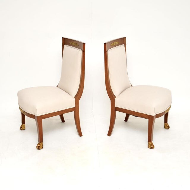 Antique Neo-Classical Swedish Side Chairs, 1890s, Set of 2 | Chairish