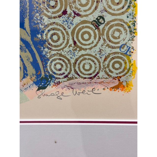 Mid Century Shraga Weil Original Screen-Print, "Archives", Signed in ...