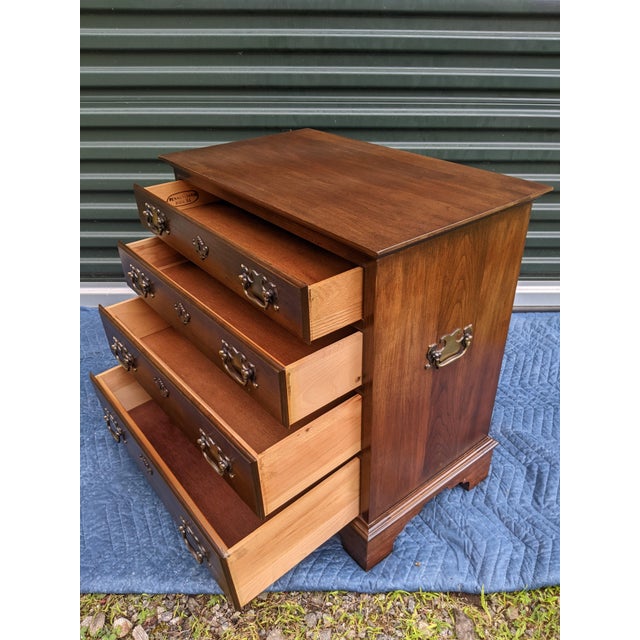 1980s Pennsylvania House 4-Drawer Chest Solid Cherry Ft Side Carry ...