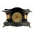 19th Century Seth Thomas “Shasta” Antique Black Adamantine Mantel Clock ...