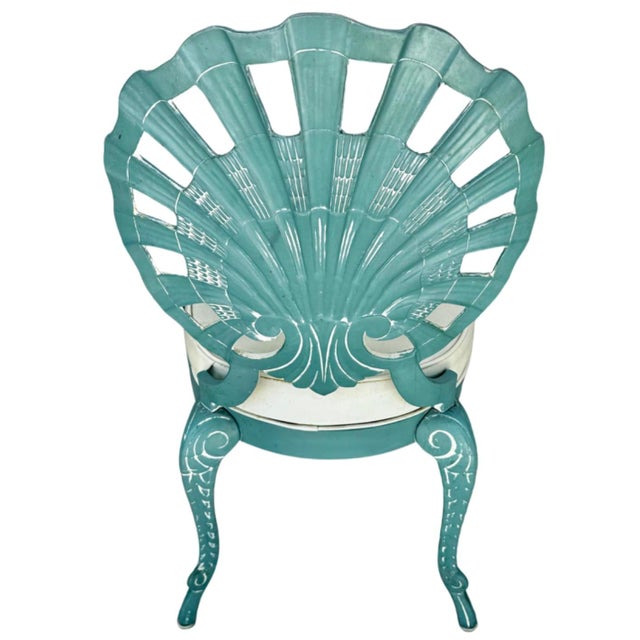 Shell Back Grotto Chairs Set of Six Vintage Brown Jordan Style | Chairish