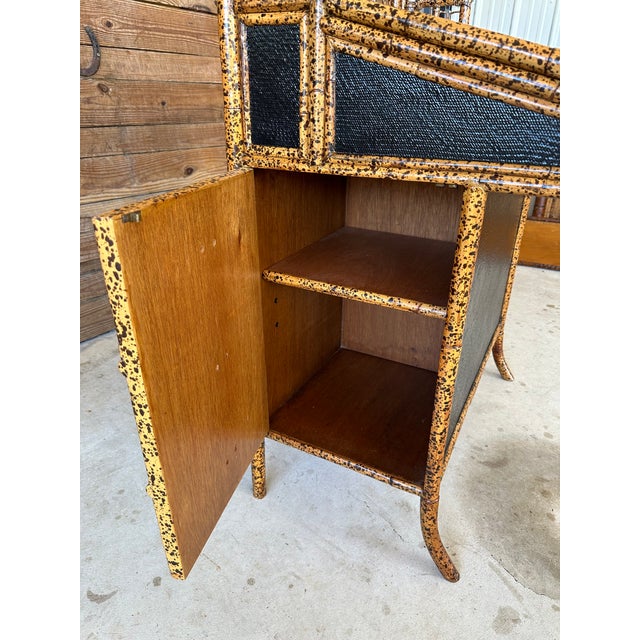 E. Murio Manila Refinished Chippendale Rattan Slant Top Desk, Aesthetic ...