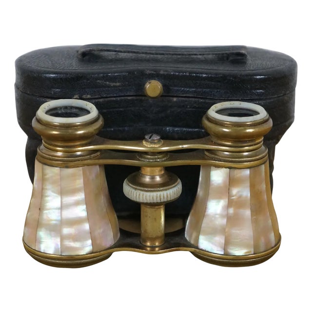Antique Verdi Paris Brass & Mother of Pearl Opera Glasses Binoculars ...