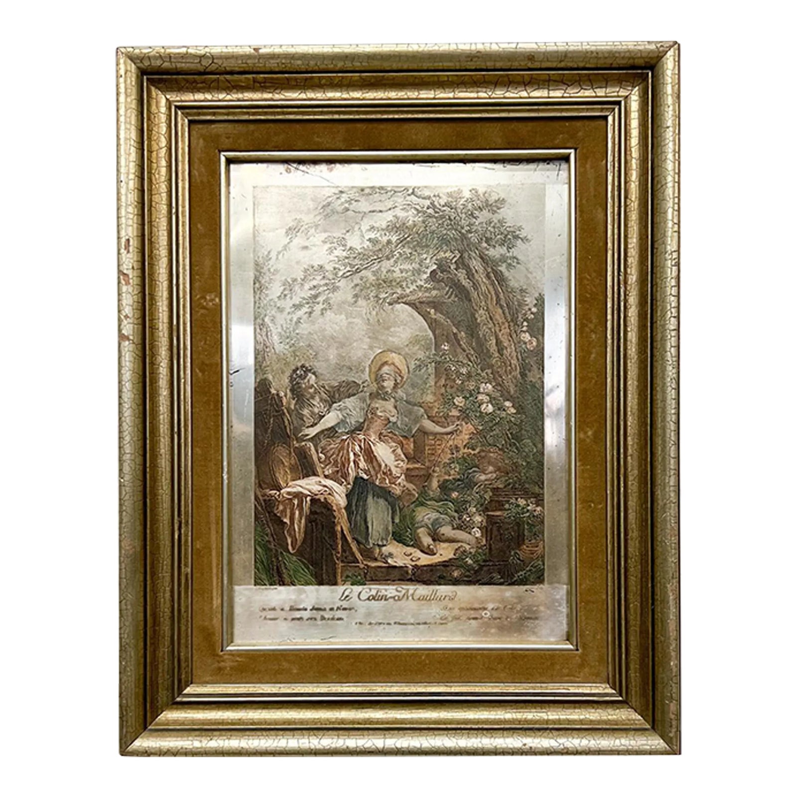 French Art Silverplate: Le Colin-Maillard Etching Jacques Firmin ...
