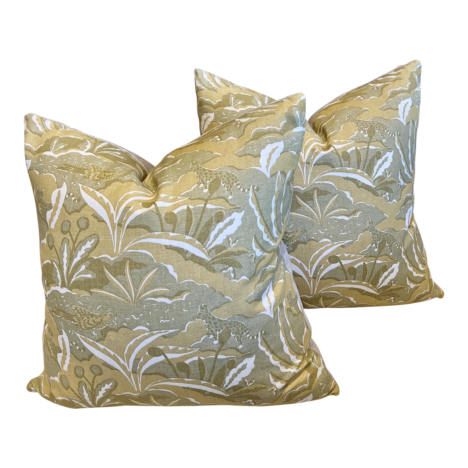 Peter Dunham Pillow in 20x20 - Pair | Chairish