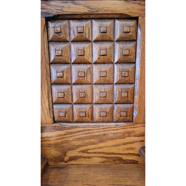 Antique Victorian Oak Pump Organ With Mirror | Chairish