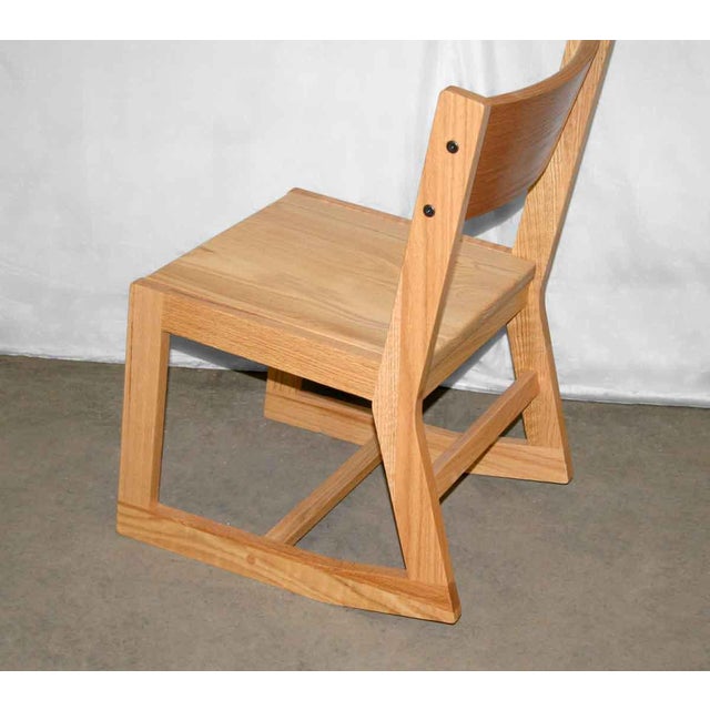 Oak School Side Chair | Chairish