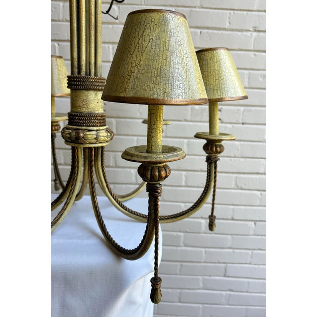 Vintage Dorothy Draper Style Hollywood Regency Hand Painted Tole 6 ...