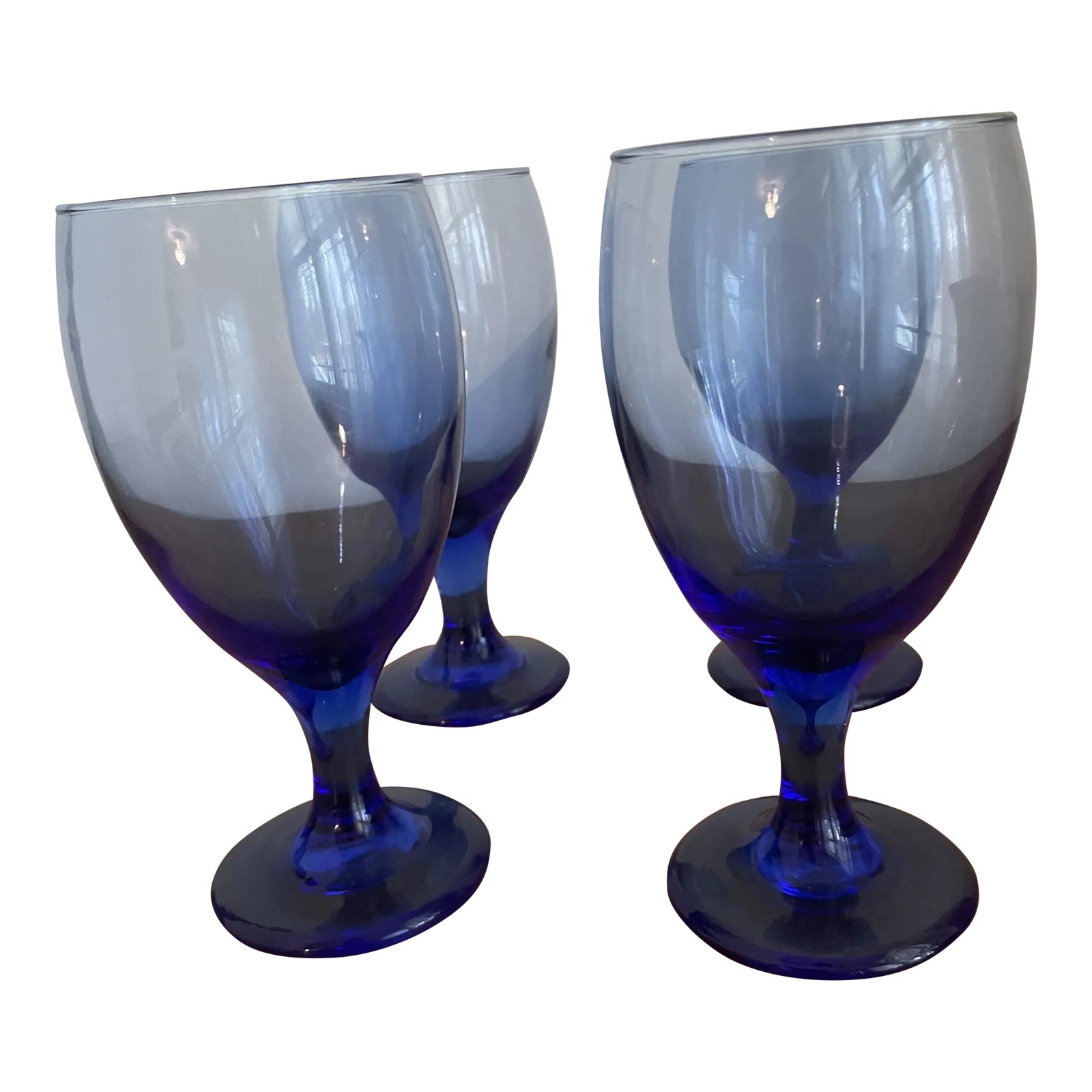 Vintage Libby Glass Goblets- Set of 4 | Chairish