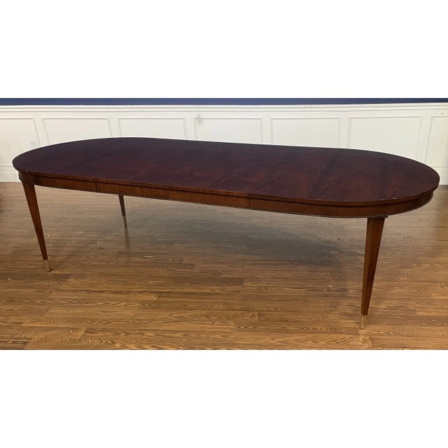 Oval Mahogany Four Leg Dining Table by Leighton Hall - Showroom Sample ...