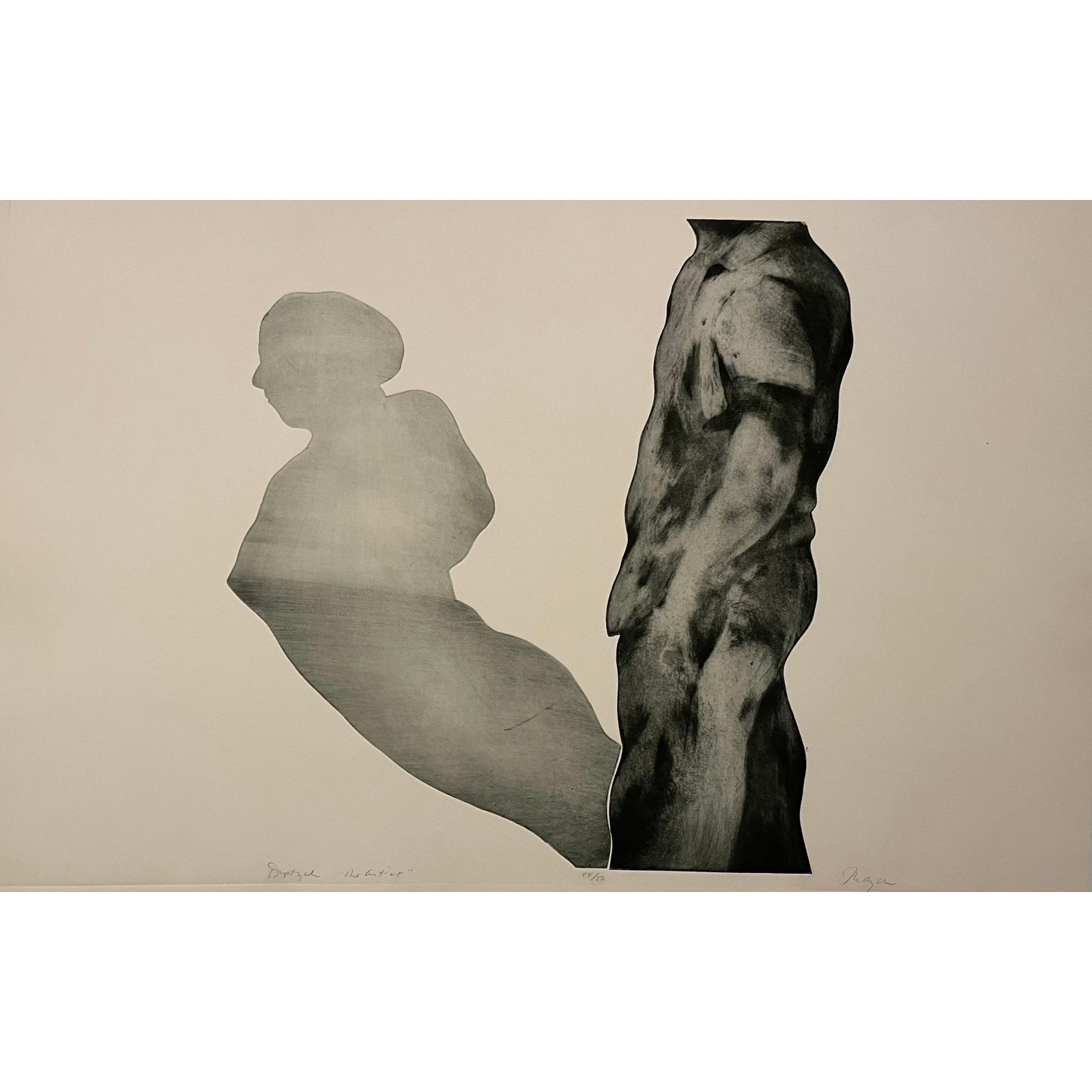 Michael Mazur, Modernist Figurative Pop Art Etching and Aquatint "the ...