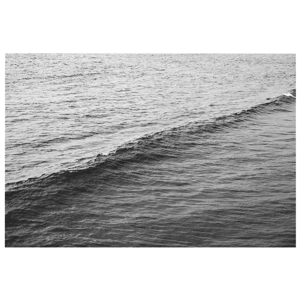 Black and White Ocean Wave Photograph | Chairish