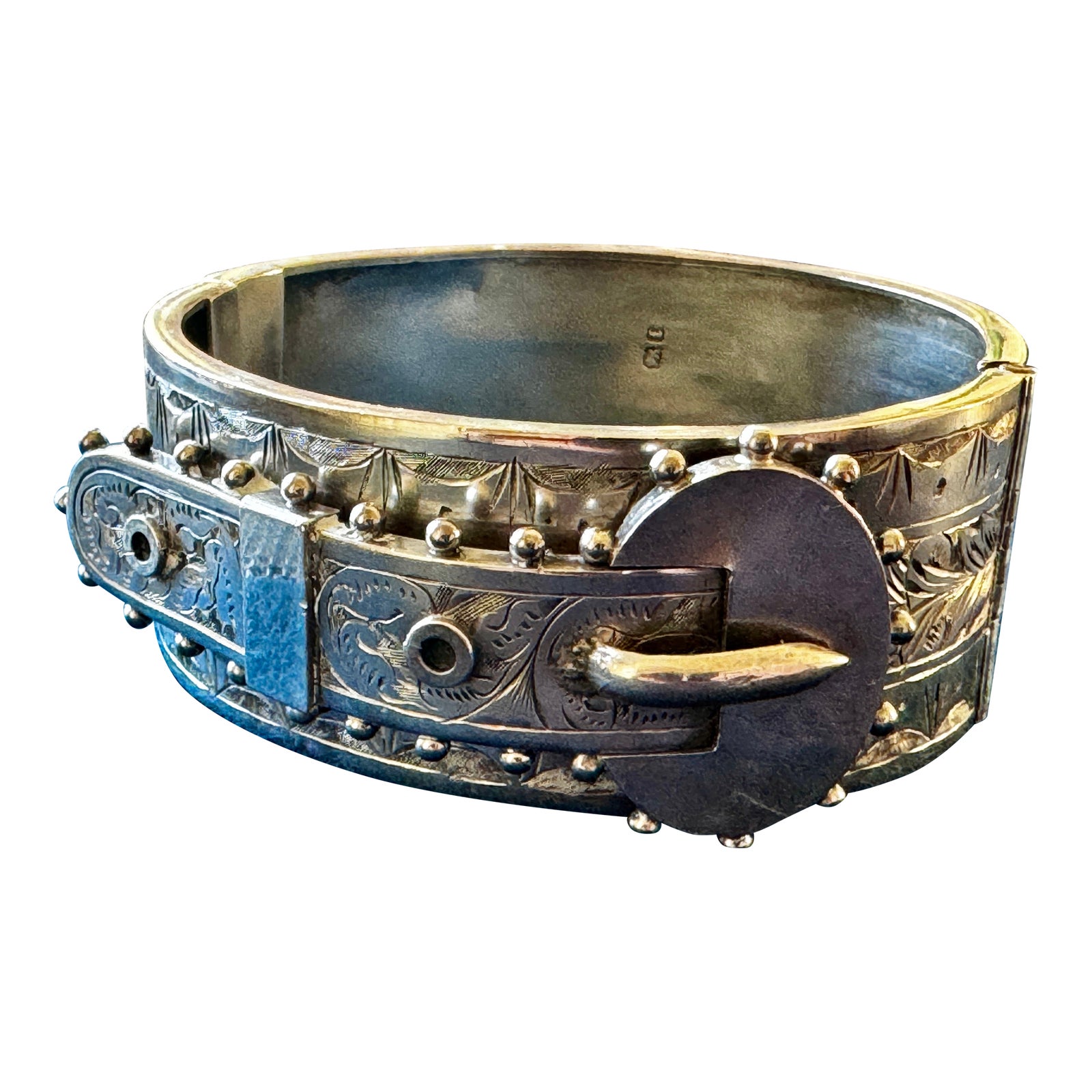 British Victorian Silver Buckle Fully Hallmarked Birmingham | Chairish