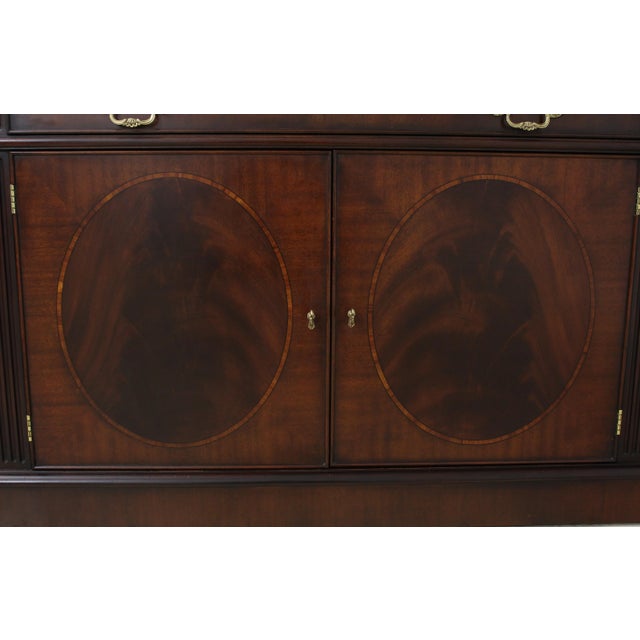 Henkel Harris - Moore Hmbc Executive Mahogany Credenza Bookcase | Chairish