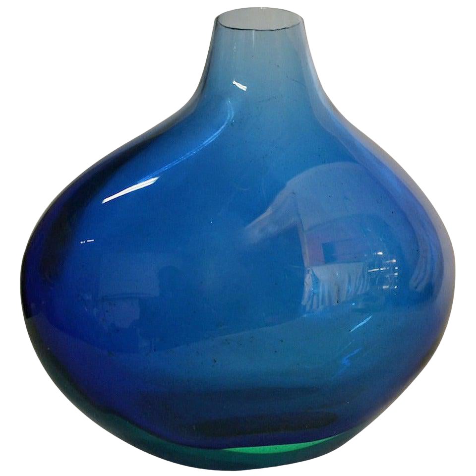 Flavio Poli for Seguso Large Sommerso Vase | Chairish
