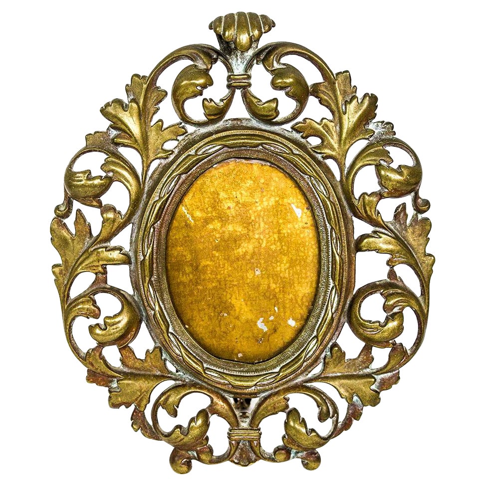 19th Century English Gilt Bronze Rococo Frame | Chairish