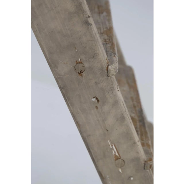 Antique Italian Beige Wood Ladder, 1920s | Chairish