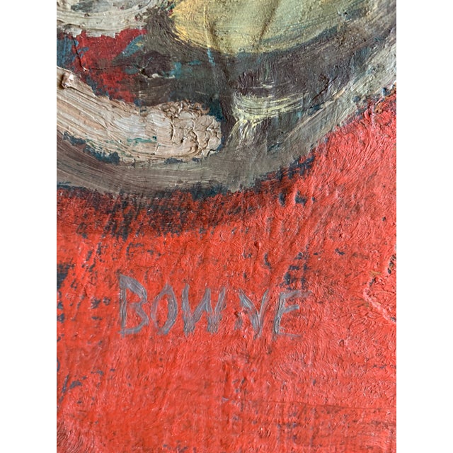 Mid 20th Century Modern Large Abstract Oil Still Life by Listed Artist ...