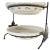 Longaberger Wrought Iron 2 Tier Pie Stand With Two Pie Plates | Chairish