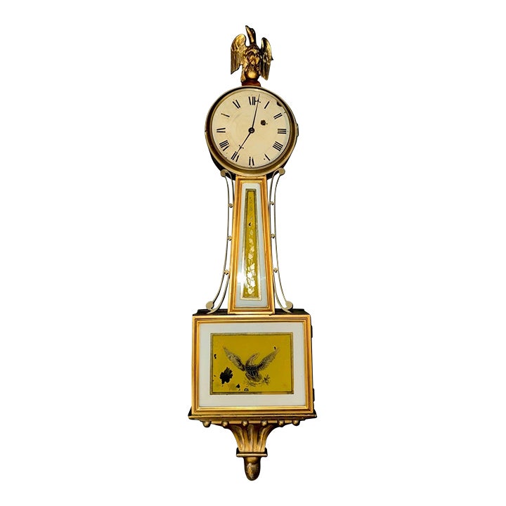Early 19th Century Simon Willard Massachusetts Presentation Banjo Wall ...
