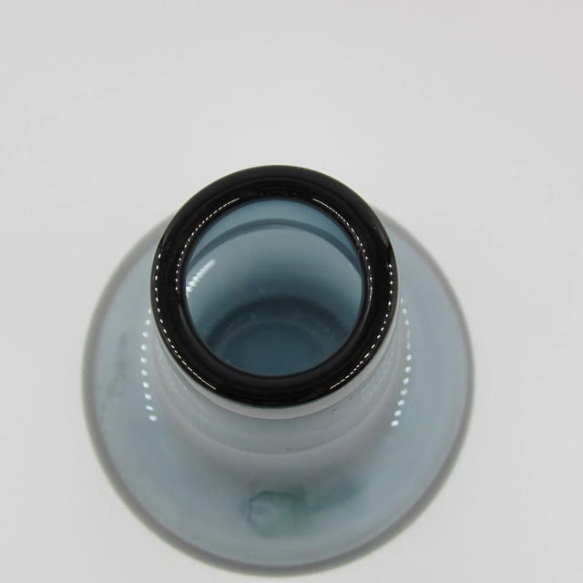 Large Mid 20th Century Krosno Smokey Blue / Gray Vase | Chairish