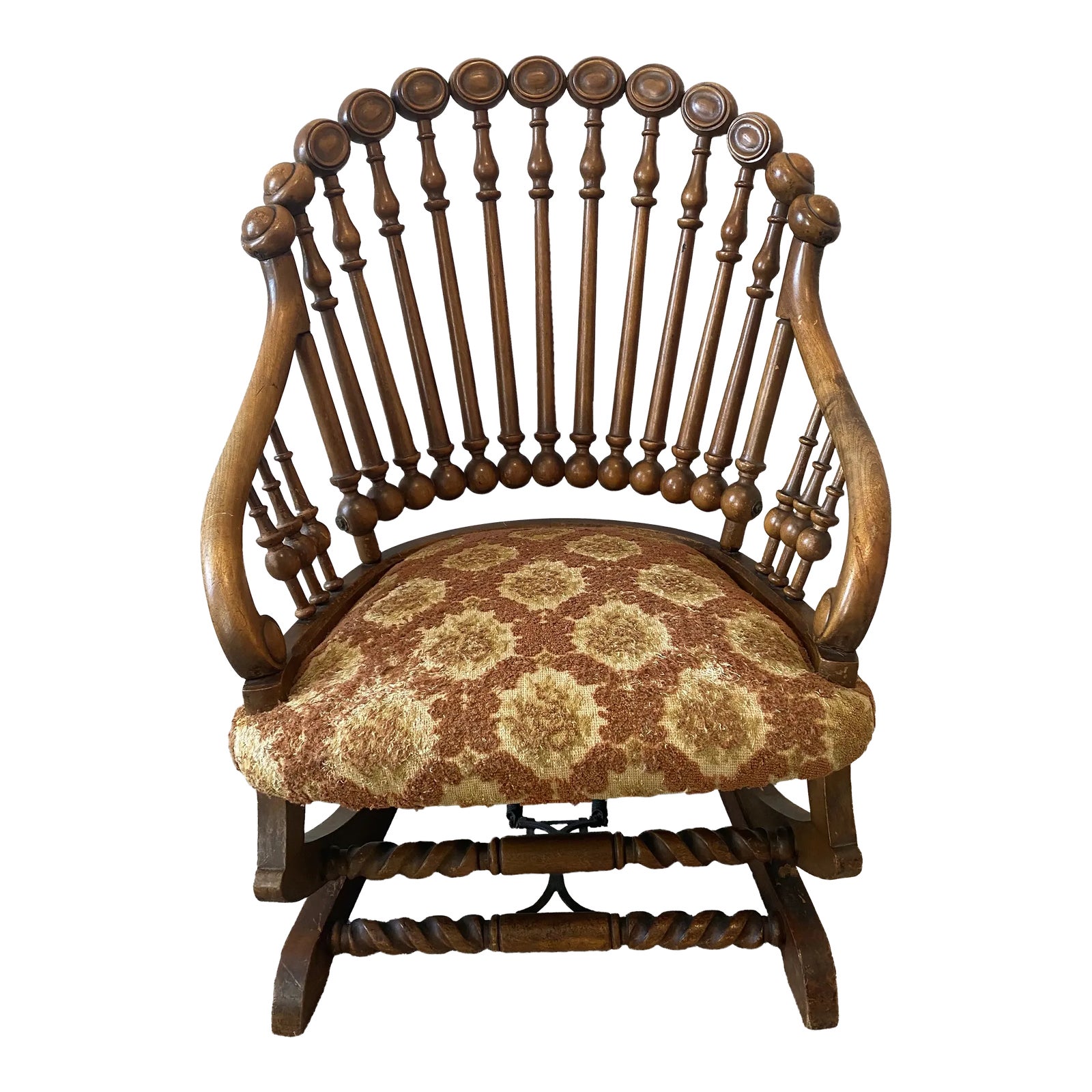 Late 19th Century George Hunzinger Victorian Lollipop Platform Rocker ...