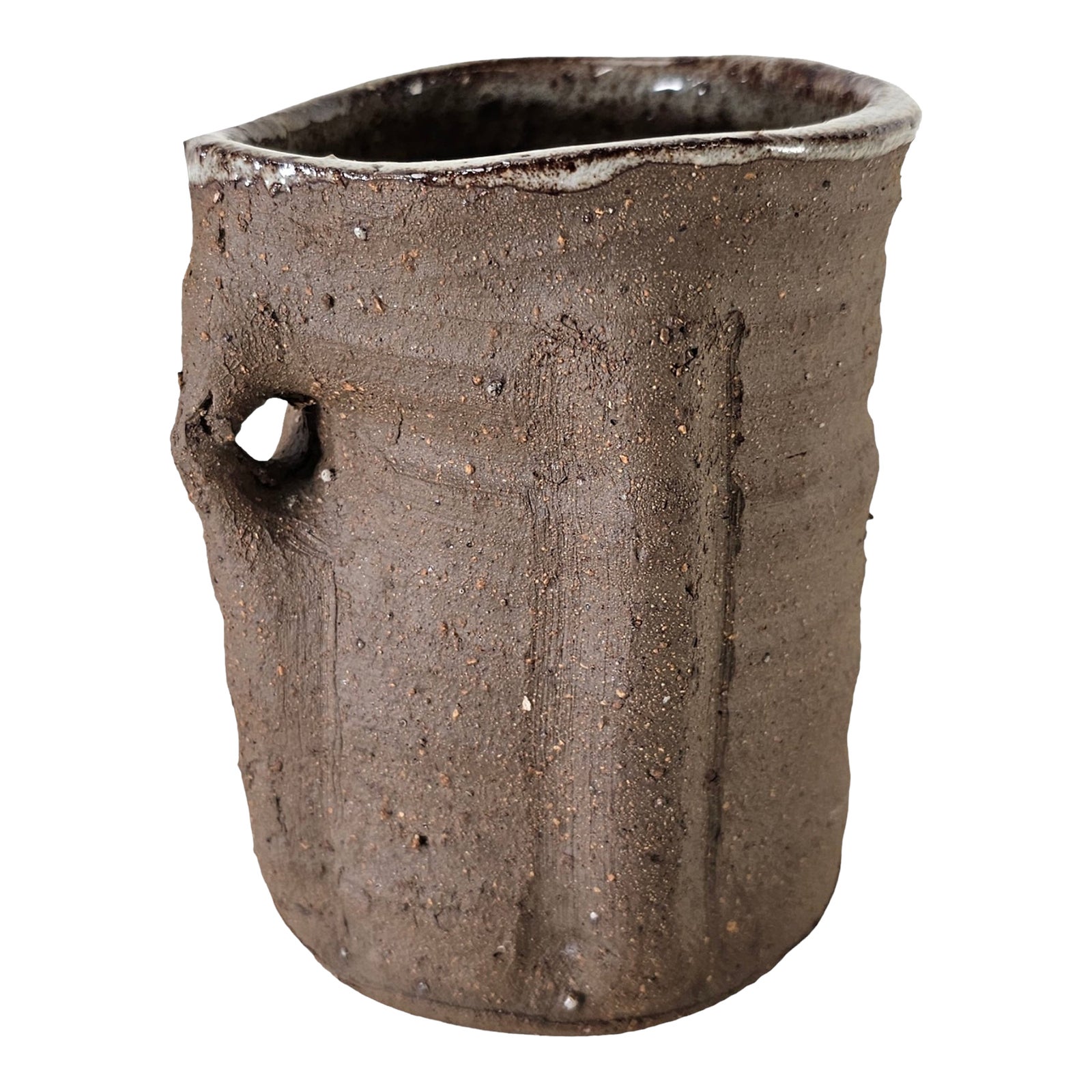 Joseph Hysong Studio Art Pottery Stoneware Vase 5.5” | Chairish