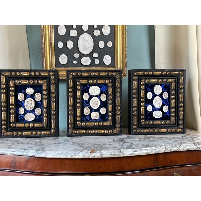 Baroque Style Wood Frame With 19th Century Italian Grand Tour Plaster ...