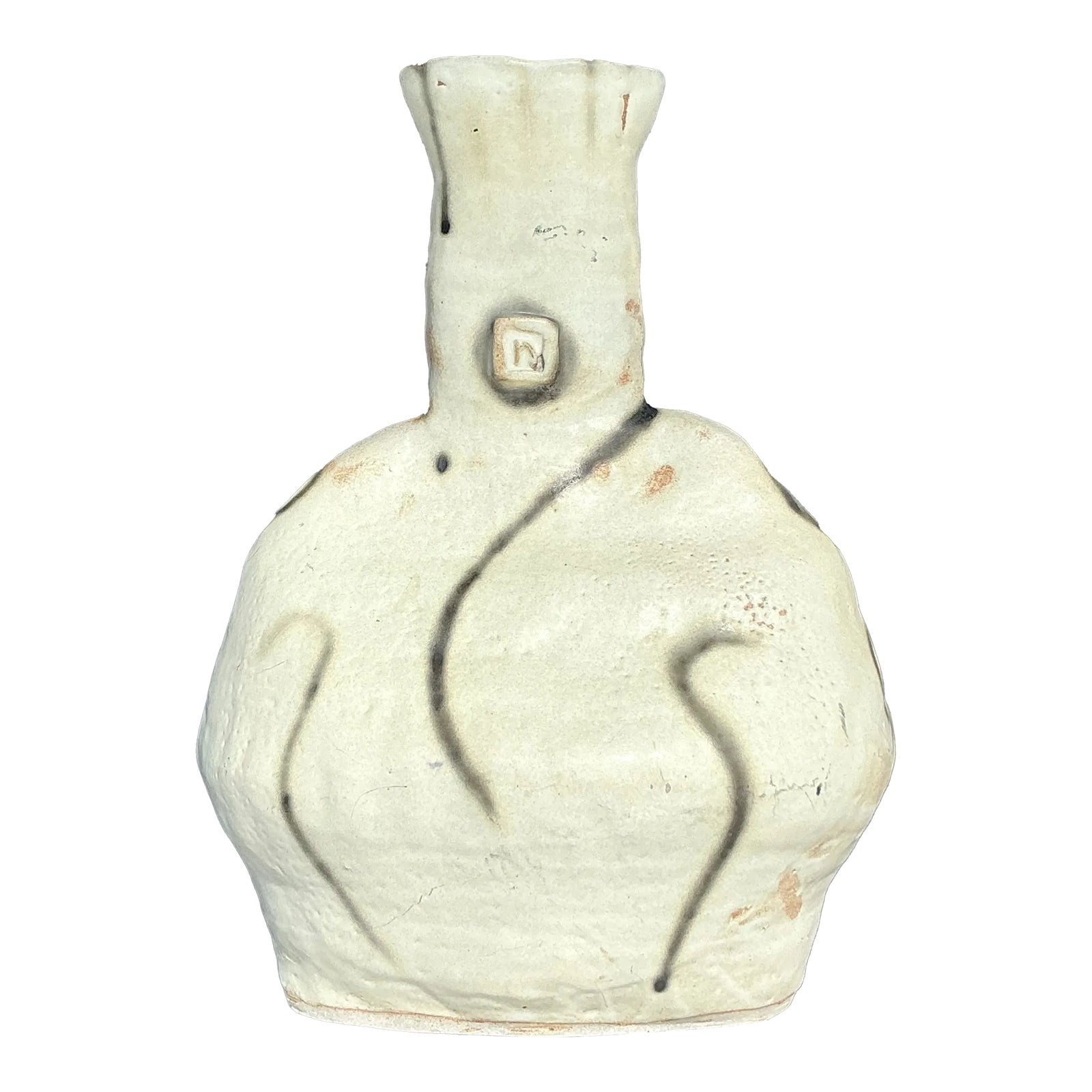 Vintage Boho Original Studio Pottery Vase | Chairish