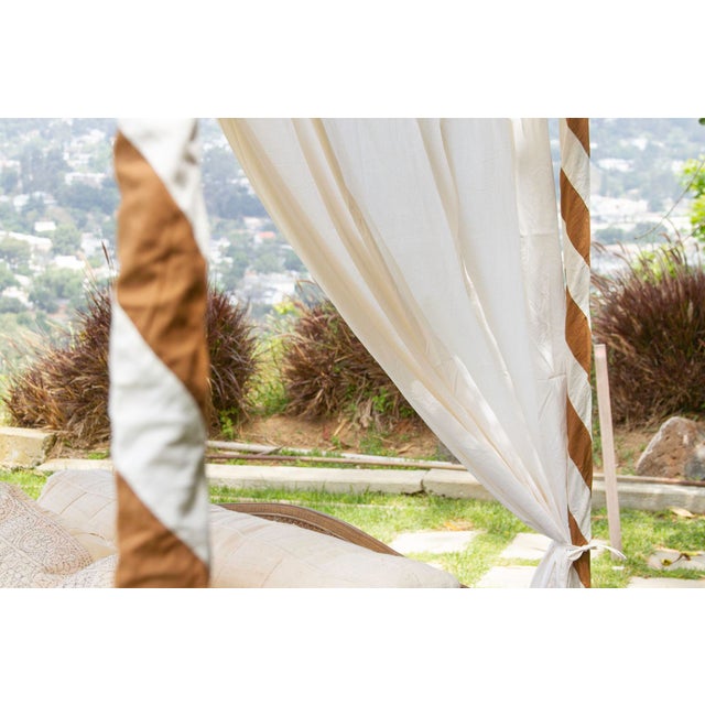 Floral Marigold Blockprint Indian Canopy Tent | Chairish