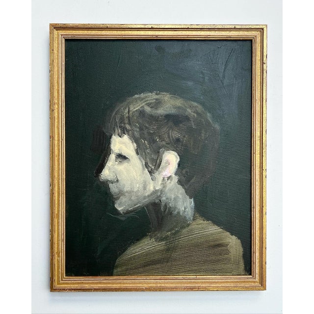 Modern Contemporary Abstract Male Side Profile Portrait Painting ...