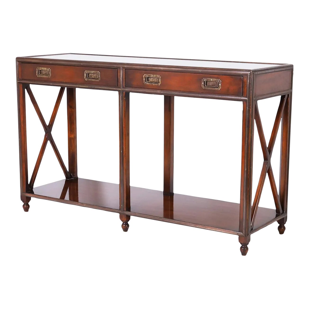 Campaign Style Console Table | Chairish
