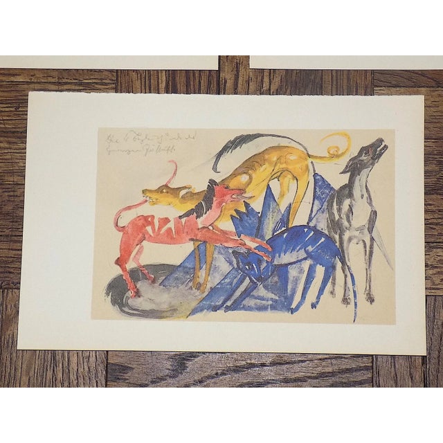 Vintage German Expressionist Abstract Animals by Franz Marc - Set of 16 ...