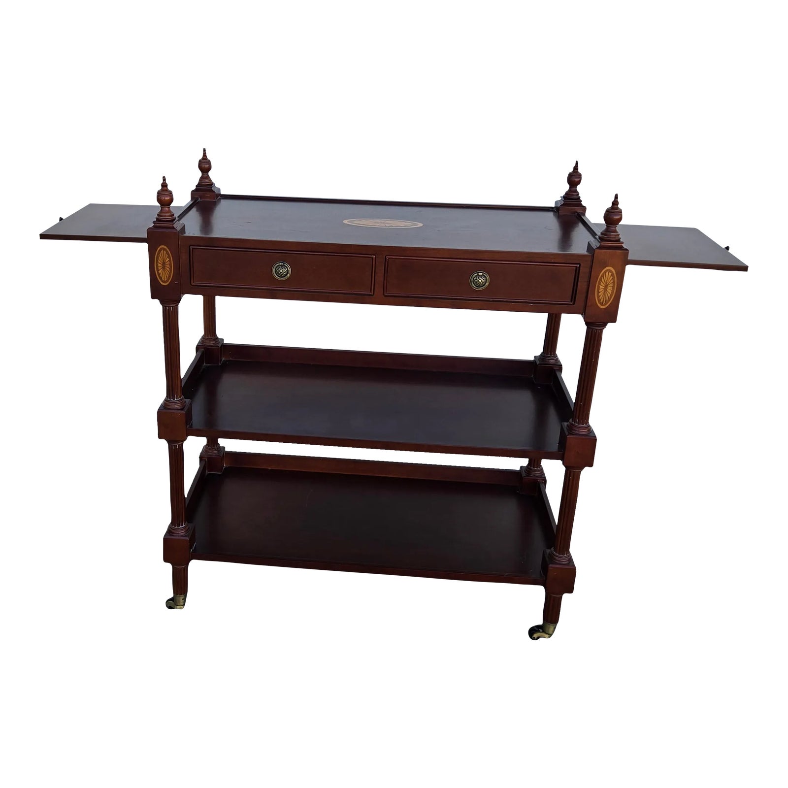 1980s Traditional Server Bar Cart | Chairish