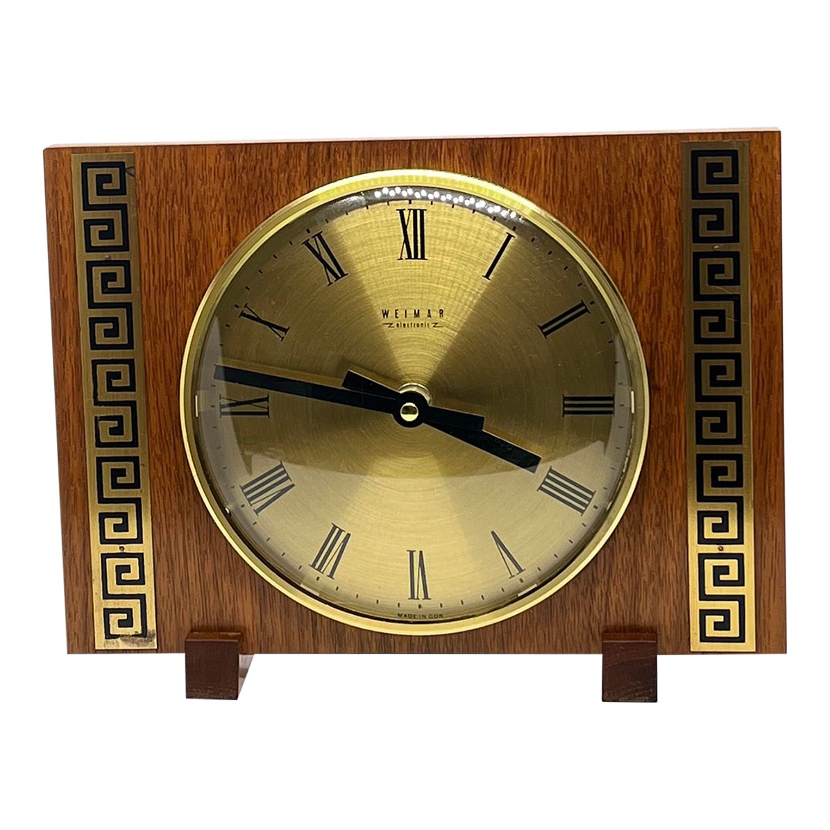 Electric Mantel Clock Weimar, Germany 1970s | Chairish