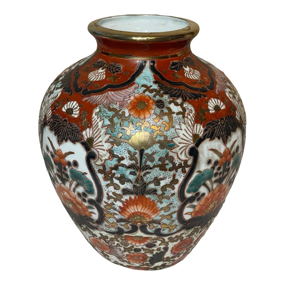 Late 19th Century Chinese Tongzhi Mark Imari Porcelain Vase | Chairish