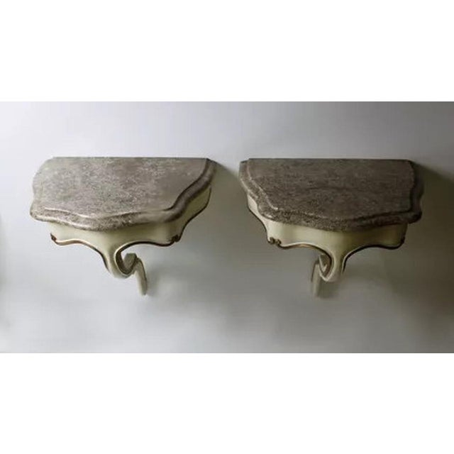 Vintage Venetian Wall Consoles, Set of 2 | Chairish