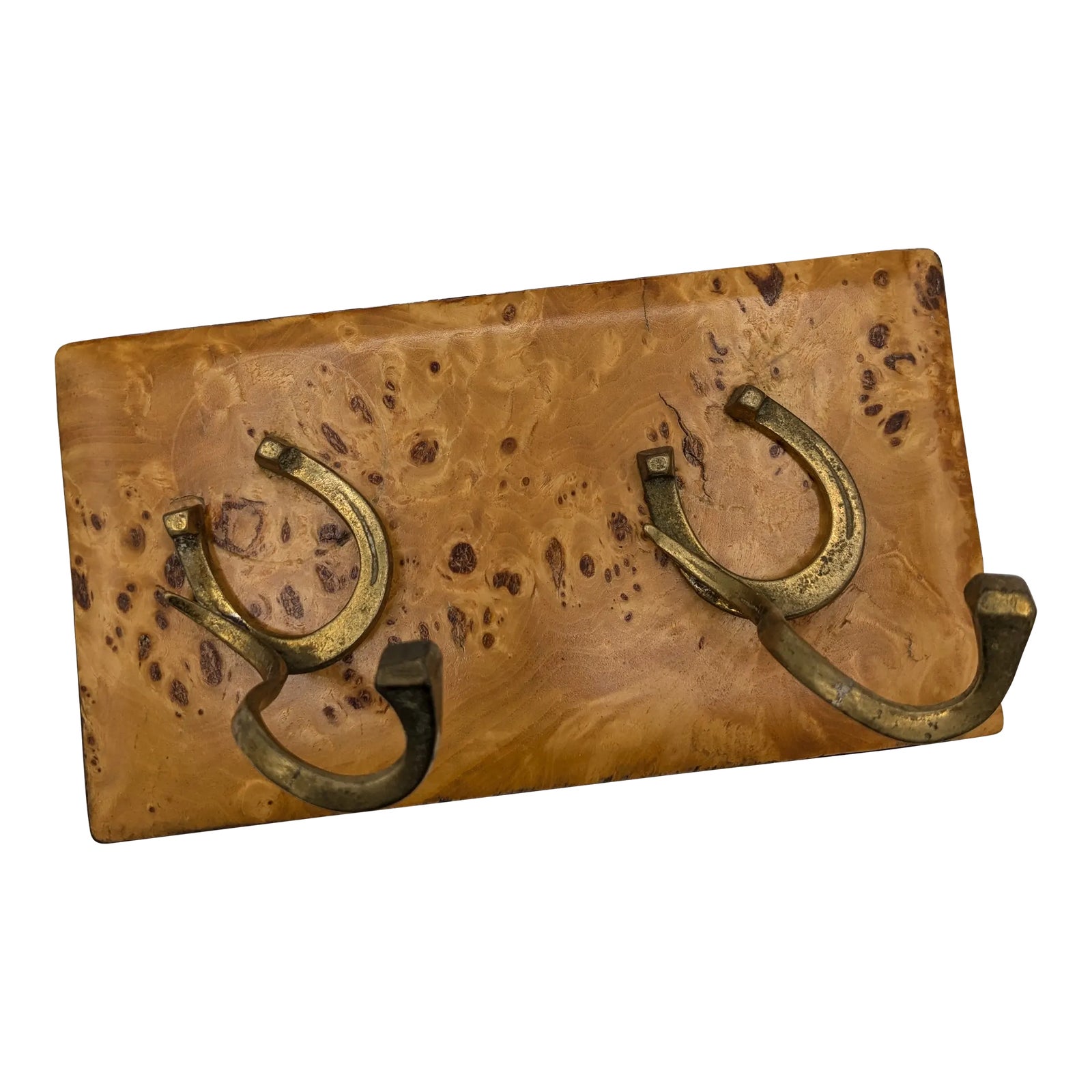 Vintage Dunhill Double Pipe Rest – Birds-Eye Maple With Leather & Brass ...