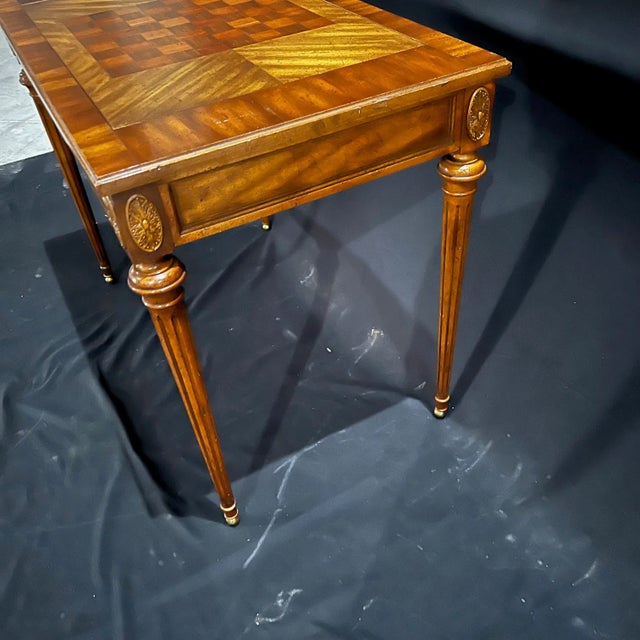 French Louis XVI Style Game Table With Reversible Top | Chairish