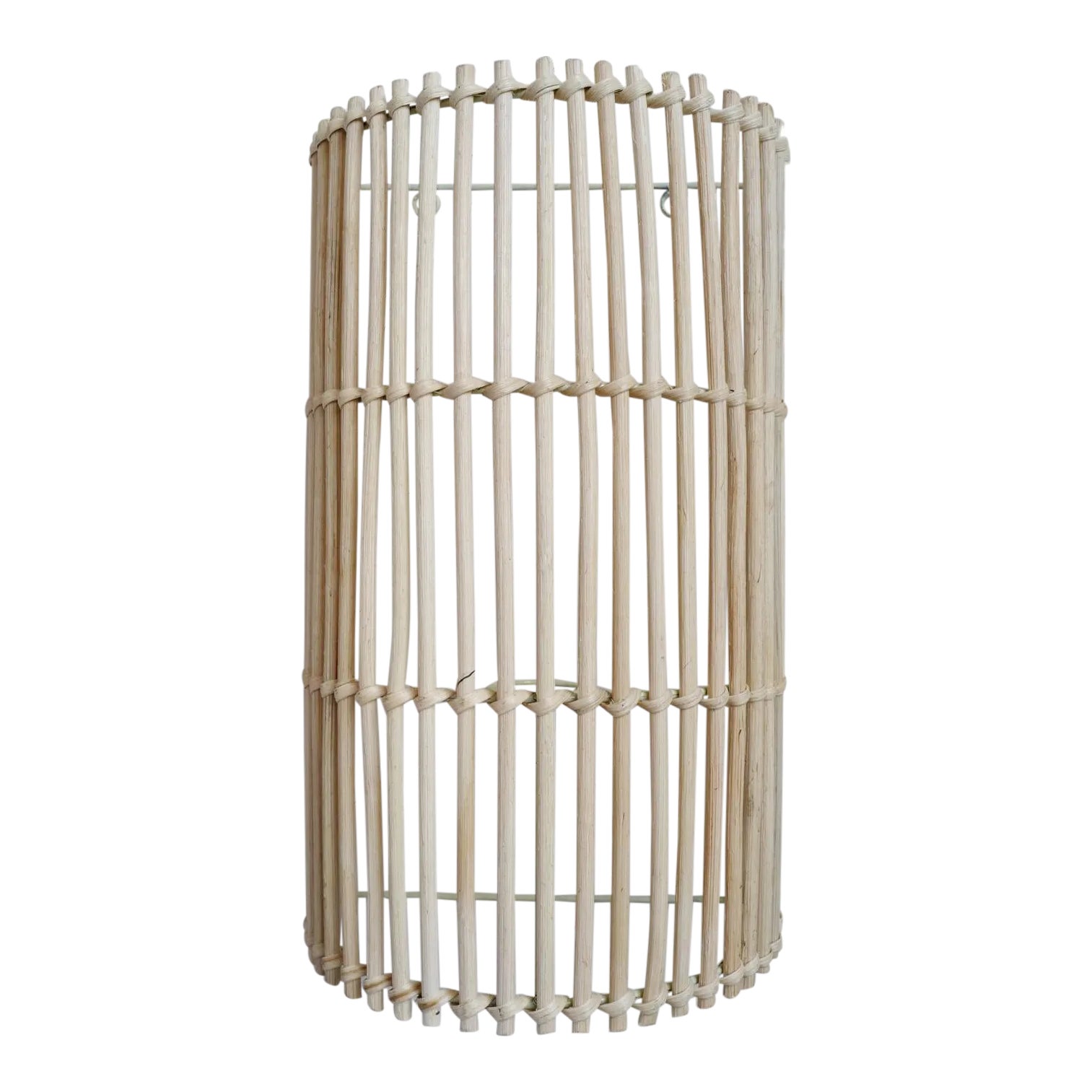 Raw Wicker Stick Wall Sconce | Chairish