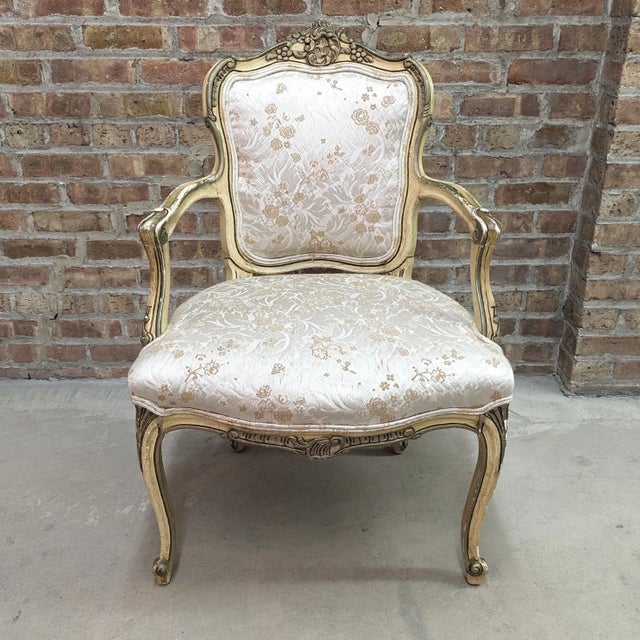 Mid 20th Century French Rococo Louis XV Fauteuil Arm Chairs - Set of 2 ...