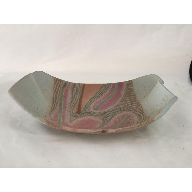 Abstract Handmade Pottery Center Piece | Chairish