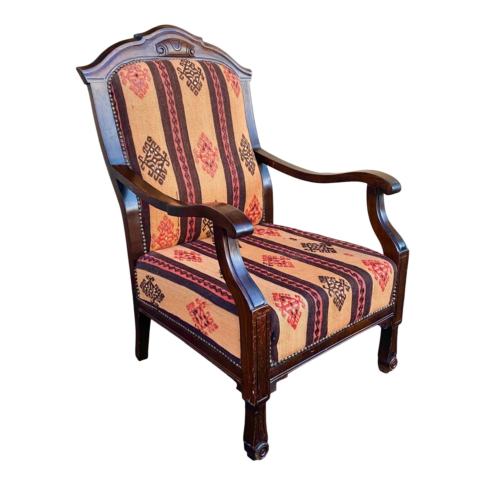 Turkish Kilim Chair | Chairish