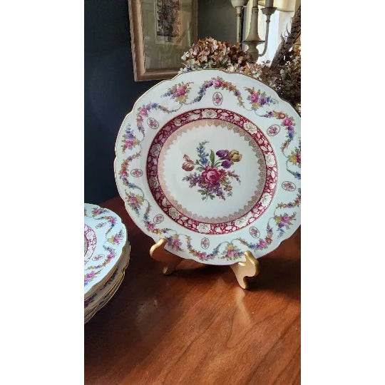 Fine Dinner Plates Dresden Dinnerware | Chairish