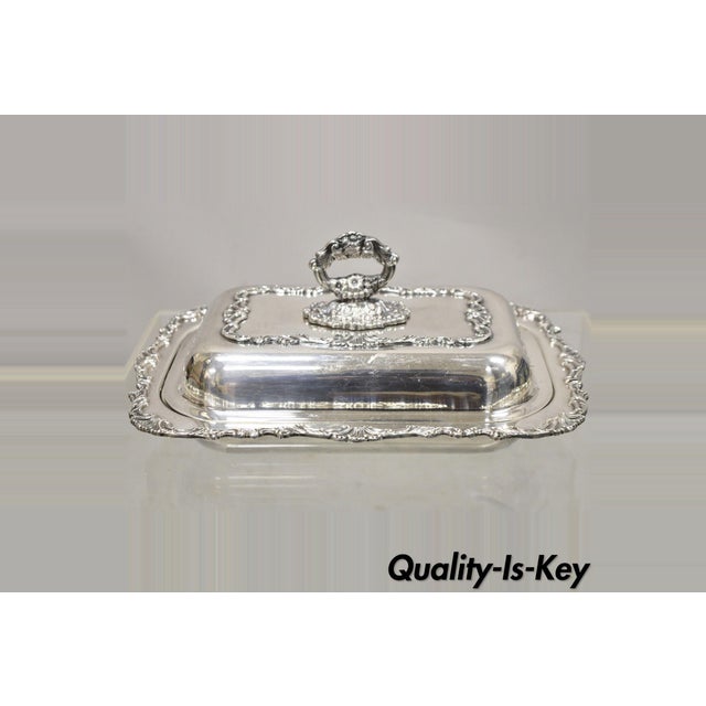 Vintage Silver Plated Victorian Style Ornate Lidded Covered Serving ...