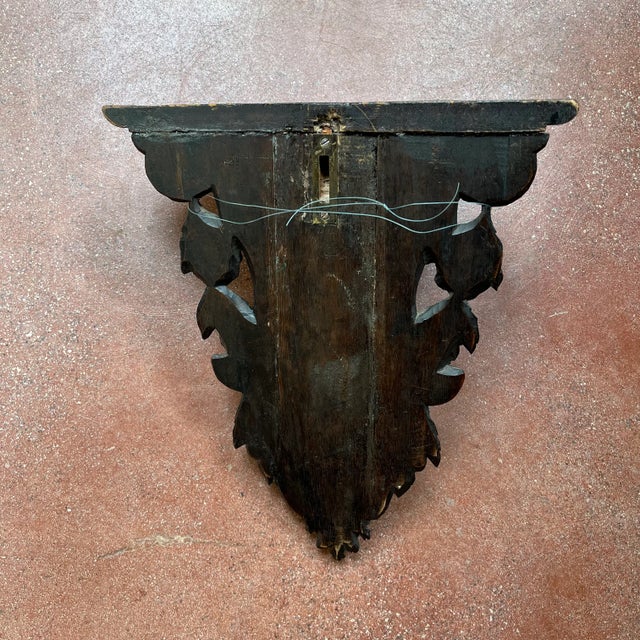 Mid 19th Century Swiss Black Forest Floating Shelf | Chairish