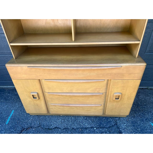 Mid 20th Century Mid Century Modern Blonde Maple Hutch by Heywood ...