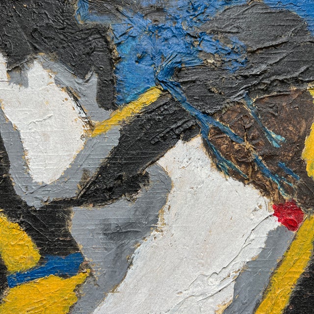 Original Midcentury Modern Painting by Artist Tipton | Chairish