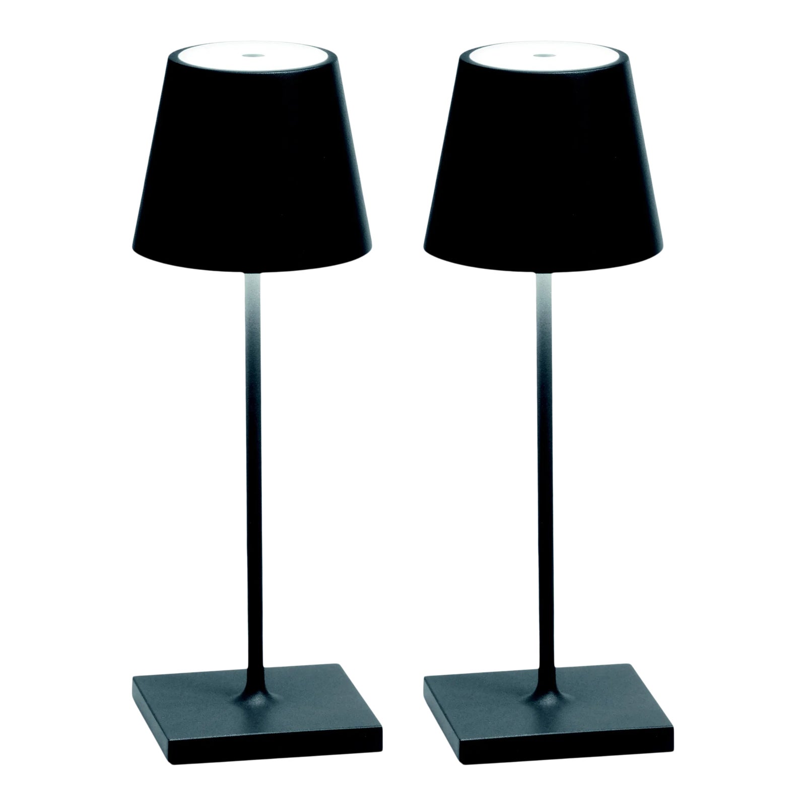 Zafferano Poldina Pro Mini Cordless Lamp in Dark Grey - a Pair | Chairish