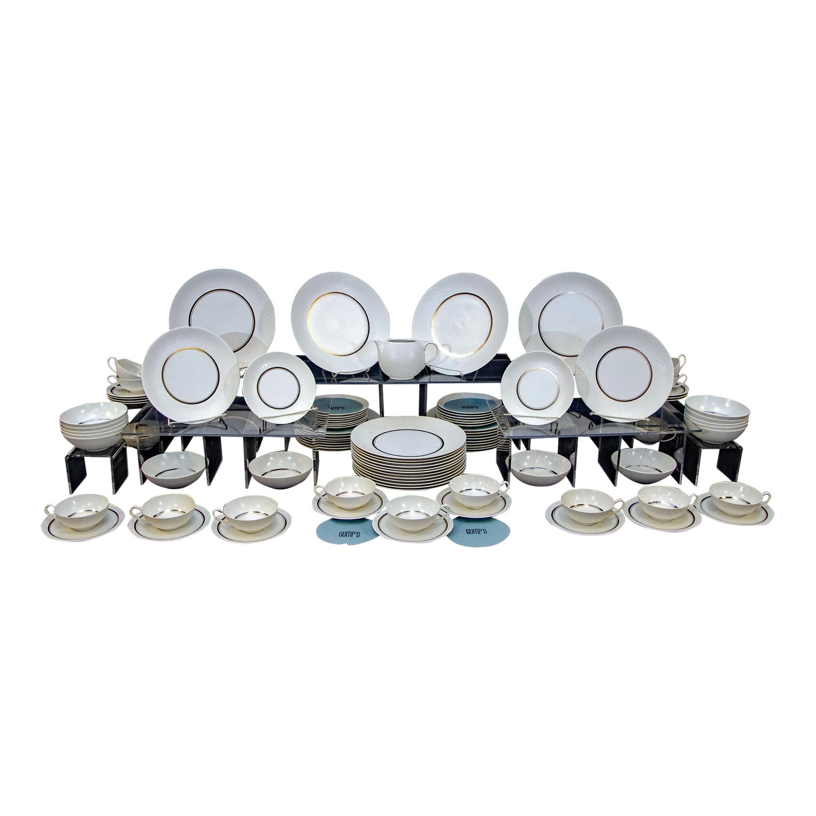 Mid-Century Modern 91 Piece Set of Sascha Brastoff Chantilly Fine China ...